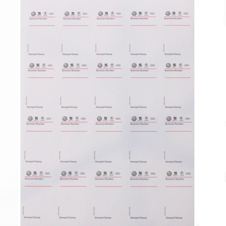 Etiqueta de Advertência VW 000010006 | Loja Virtual